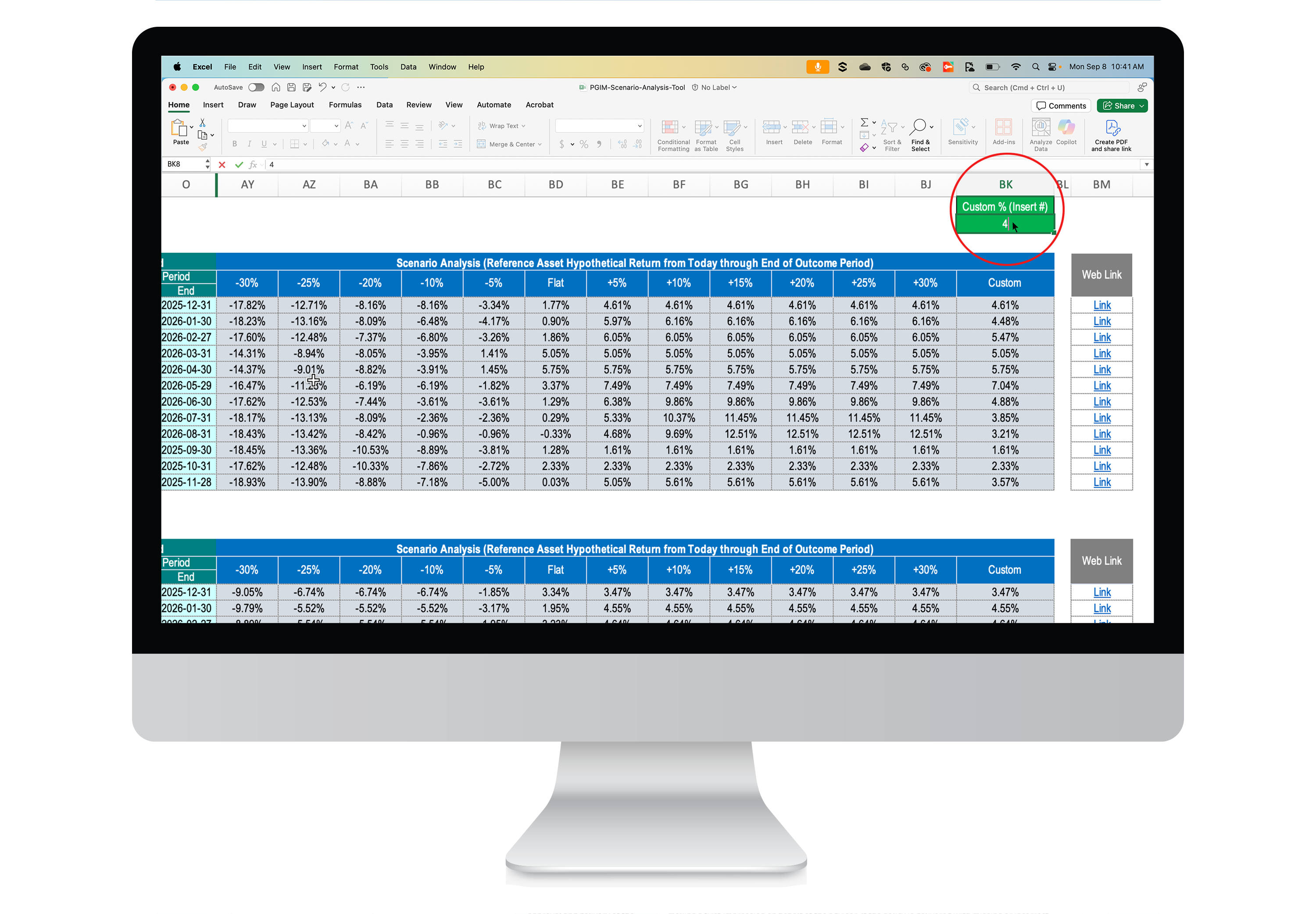 Buffer ETF Scenario Analysis Tool